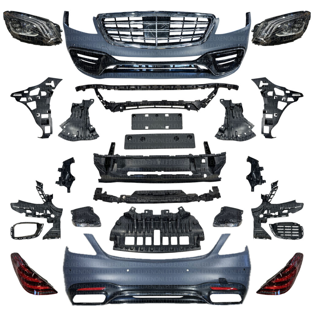 Upgrade Body Kit for Mercedes-Benz S Class W222 2013–2017 to 2017–2020 ...