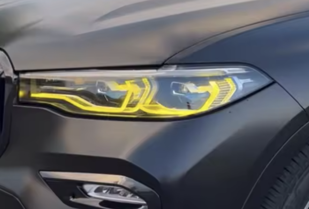 Yellow Lemon DRL LED Board For BMW X7 G07 Laser Headlights